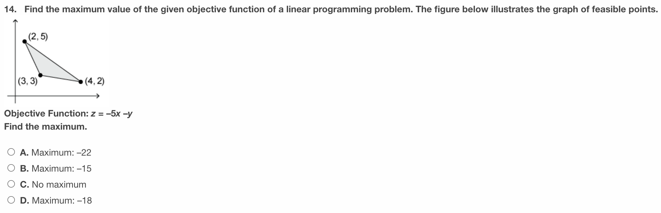 Solved 14 Find The Maximum Value Of The Given Objective