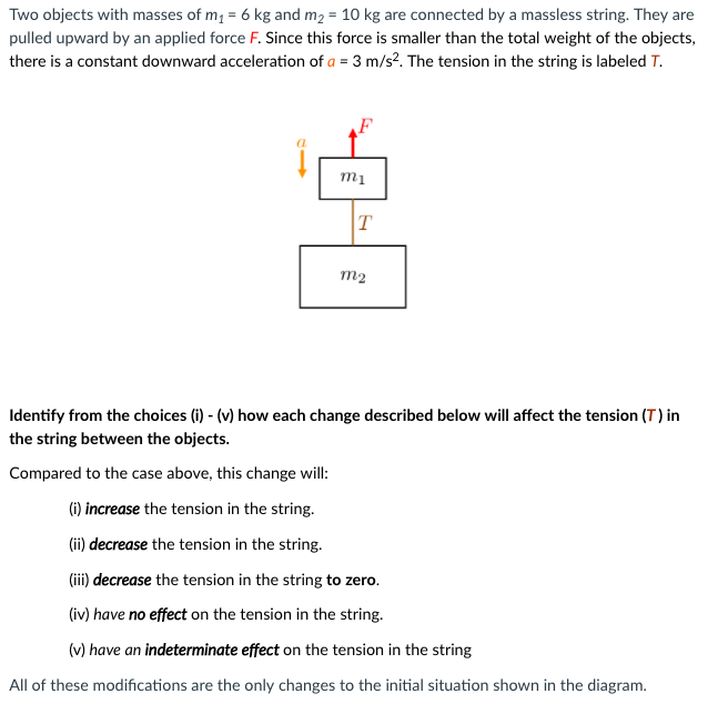 Solved Two objects with masses of m1 6 kg and m2 10 kg are | Chegg.com