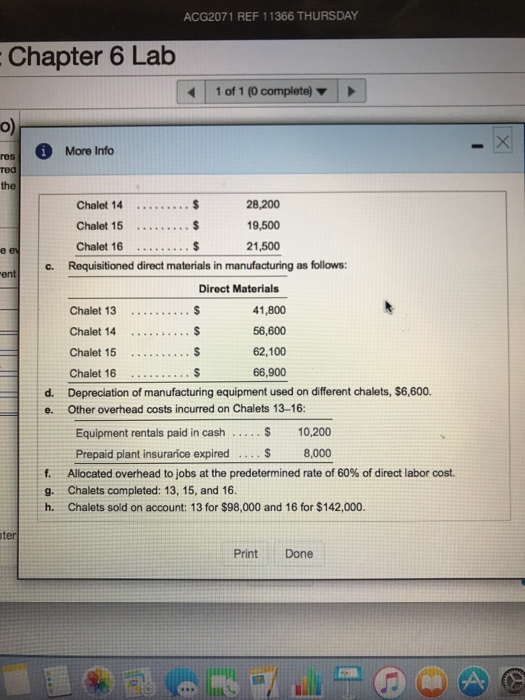 Solved ACG2071 REF 11366 THURSDAY Homework: Chapter 6 Lab | Chegg.com