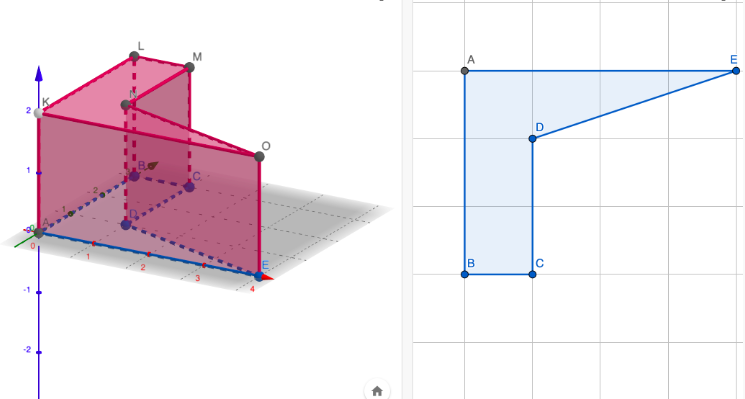 Solved Consider the polyhedron below. It is a right | Chegg.com