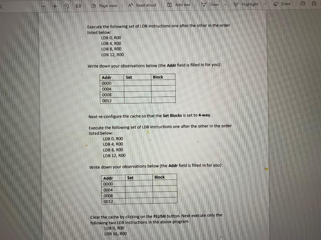 Solved Exercise 3 - Investigating Set-Associatively Mapped | Chegg.com
