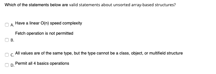 Solved Which of the statements below are valid statements | Chegg.com