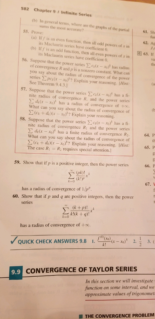 Solved Show that if p is a positive integer, then the power | Chegg.com