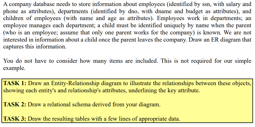 Solved A company database needs to store information about | Chegg.com
