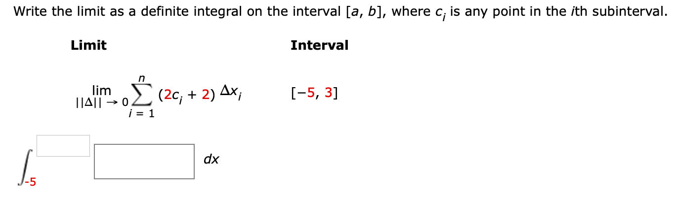 Solved Write the limit as a definite integral on the | Chegg.com