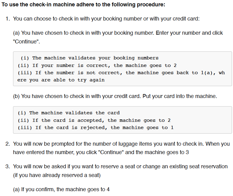 Solved A check-in machine is installed at an airport. A | Chegg.com