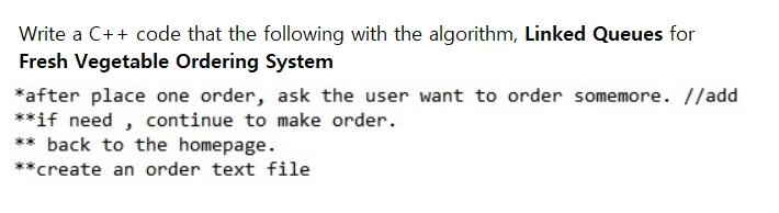 Write a C++ code that the following with the | Chegg.com