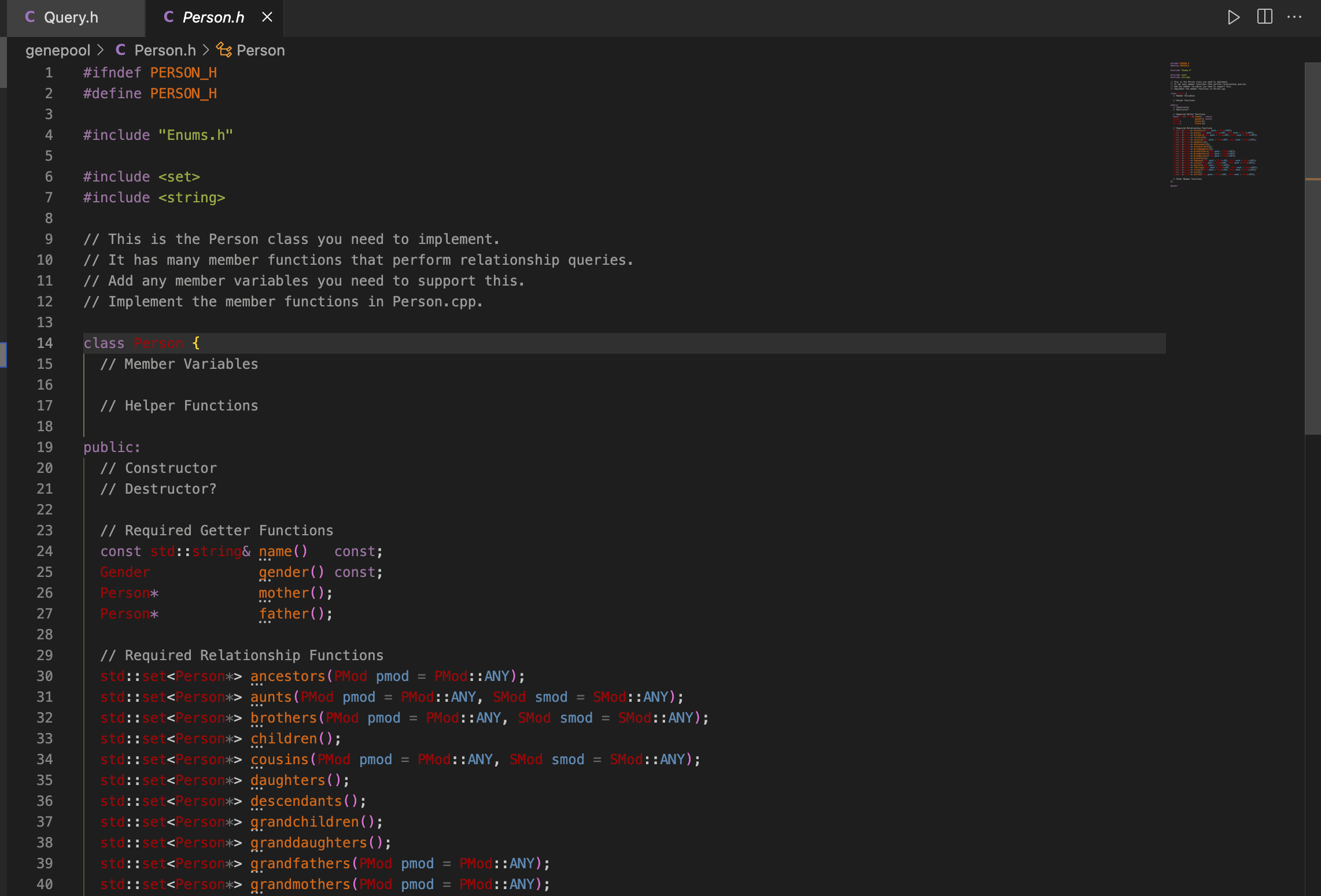 Solved Gene Pool In this assignment, you'll build a database | Chegg.com