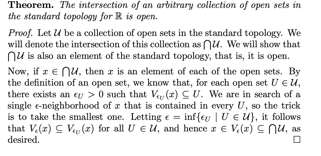 Solved Theorem. The intersection of an arbitrary collection | Chegg.com