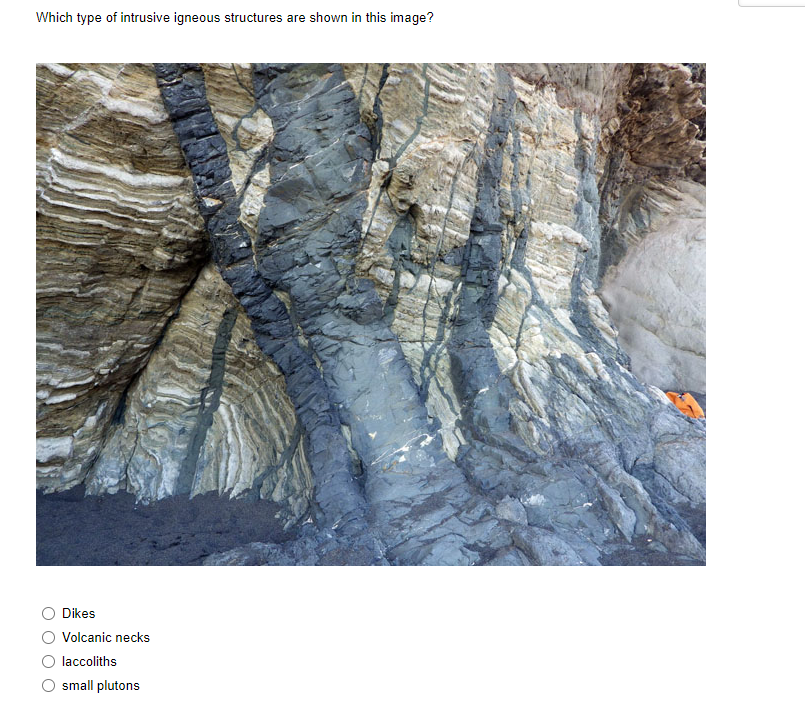 Solved Which type of intrusive igneous structures are shown | Chegg.com