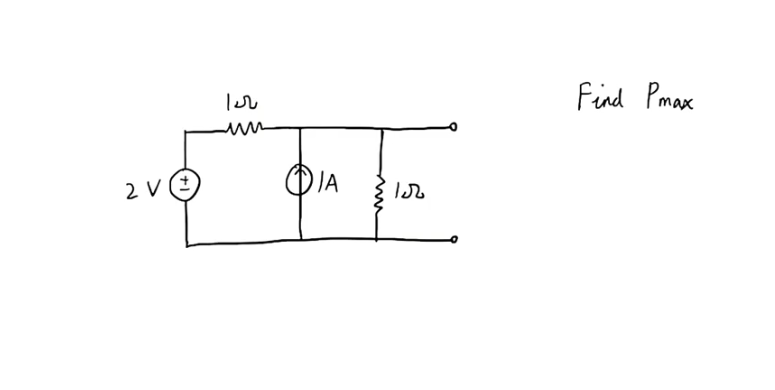 Solved Find Pmax - ﻿The maximum power of the circuit | Chegg.com