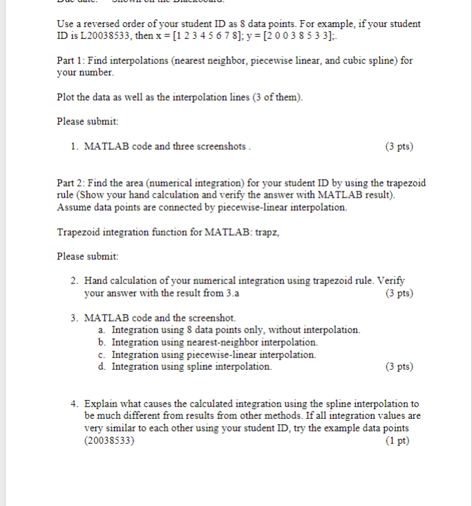 Solved Use a reversed order of your student ID as 8 ﻿data | Chegg.com