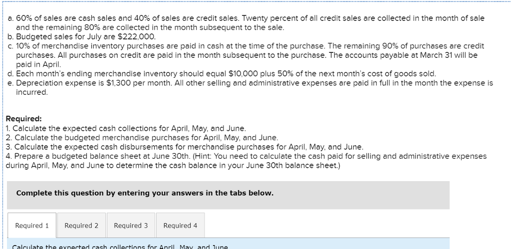 Solved Required 1Required 2 Required 3 Required 4 Calculate | Chegg.com