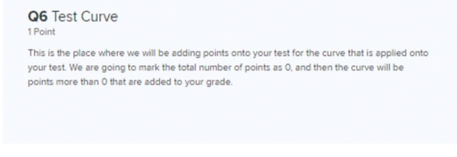 Solved Q6 Test Curve 1 Point This is the place where we will | Chegg.com