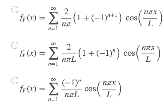Solved Find The Fourier Series Expansion Fo The Function L