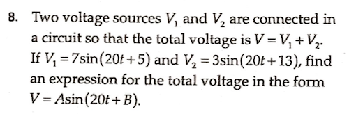 Solved Group 2. ﻿Two voltage sources V1 ﻿and V2 ﻿are | Chegg.com