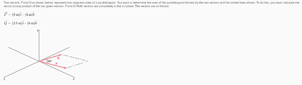 Solved Two vectors, Pand O as shown below, represent two | Chegg.com