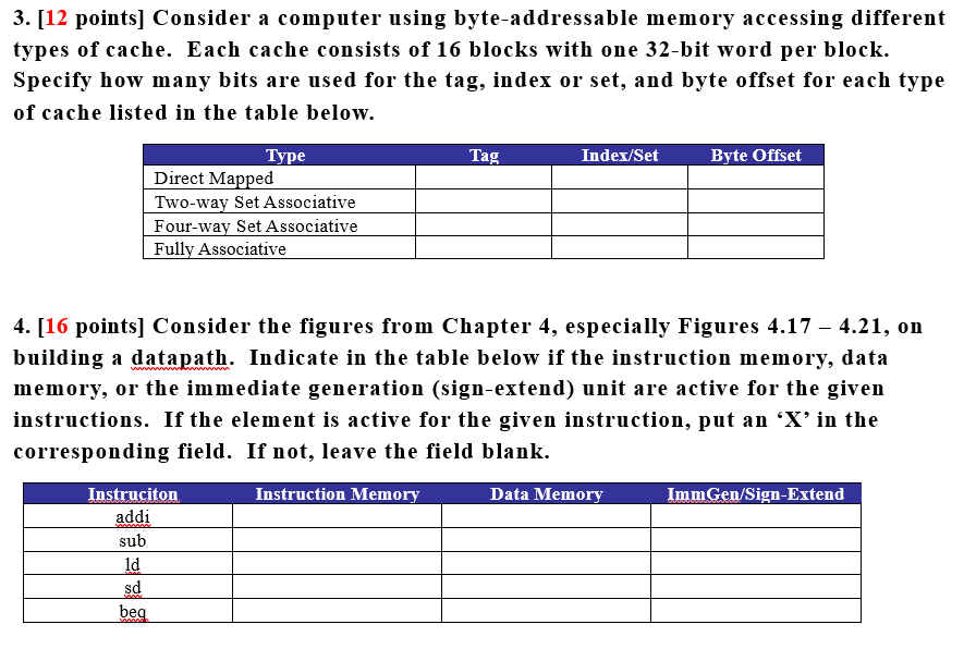 Consider a computer using byte-addressable | Chegg.com