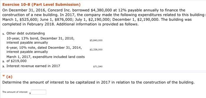 Solved Exercise 10-8 (Part Level Submission) On December 31, | Chegg.com