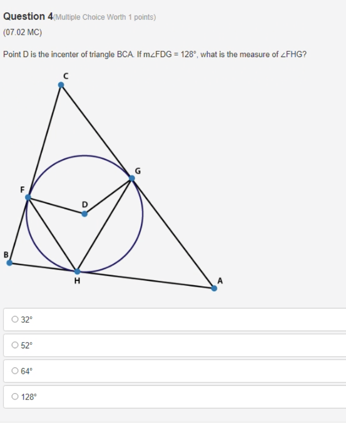 Solved Question 4 Multiple Choice Worth 1 points) (07.02 MC) | Chegg.com