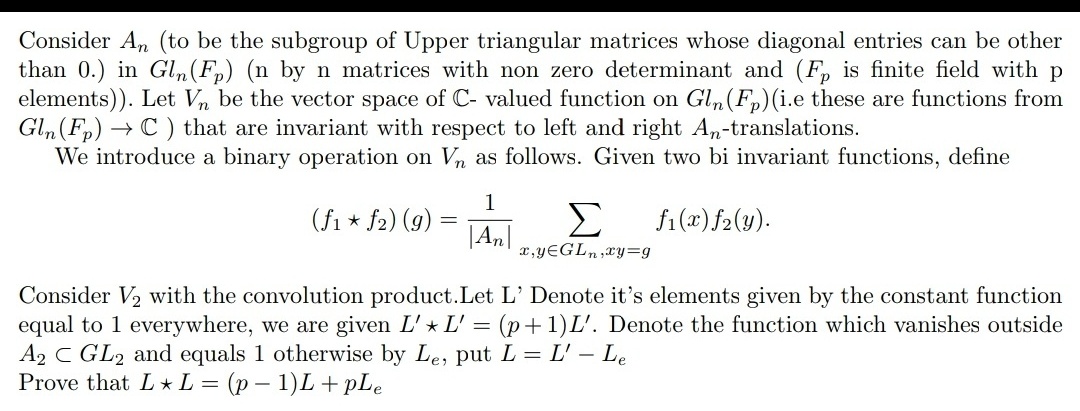 Solved Consider An (to be the subgroup of Upper triangular | Chegg.com