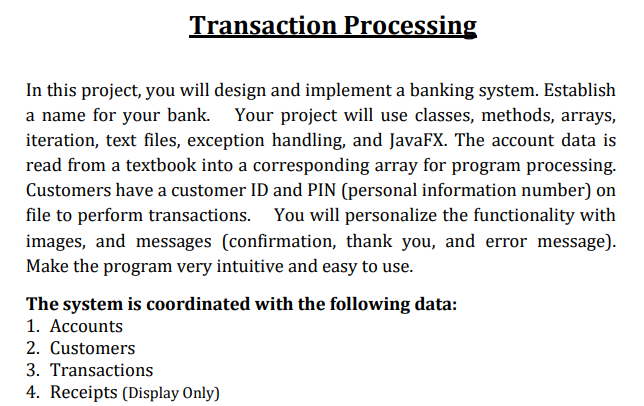 Solved Please note this program must be written in JavaFx | Chegg.com