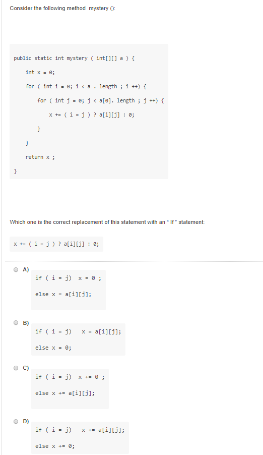 Solved Consider the following method mystery (): public | Chegg.com