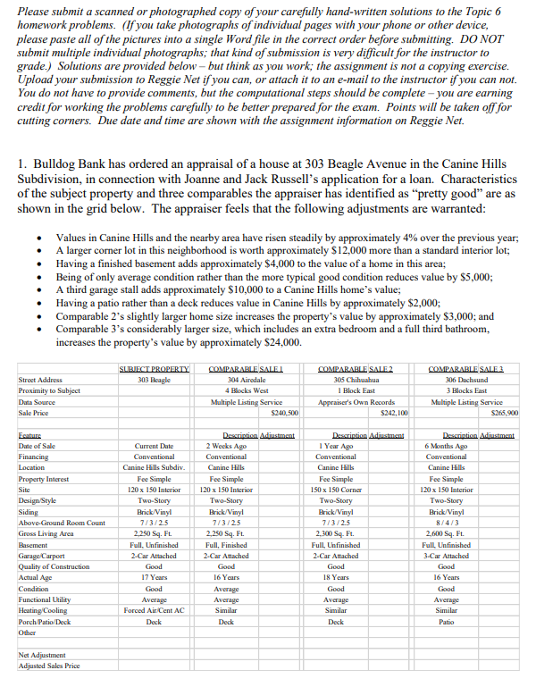 Please submit a scanned or photographed copy of your | Chegg.com
