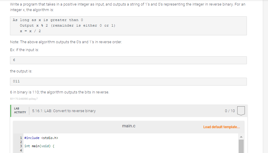 Solved Write a program that takes in a positive integer as | Chegg.com