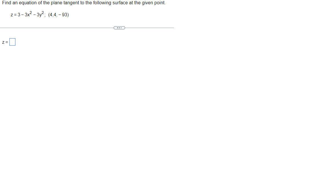 Solved z=3−3x2−3y2 | Chegg.com