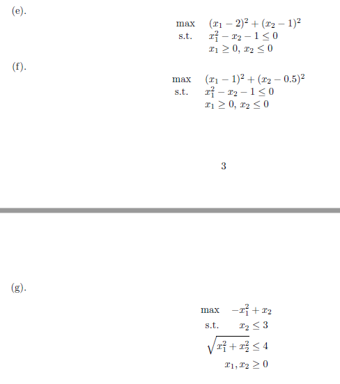 Solved Problem 3. (30 points for each of the following | Chegg.com