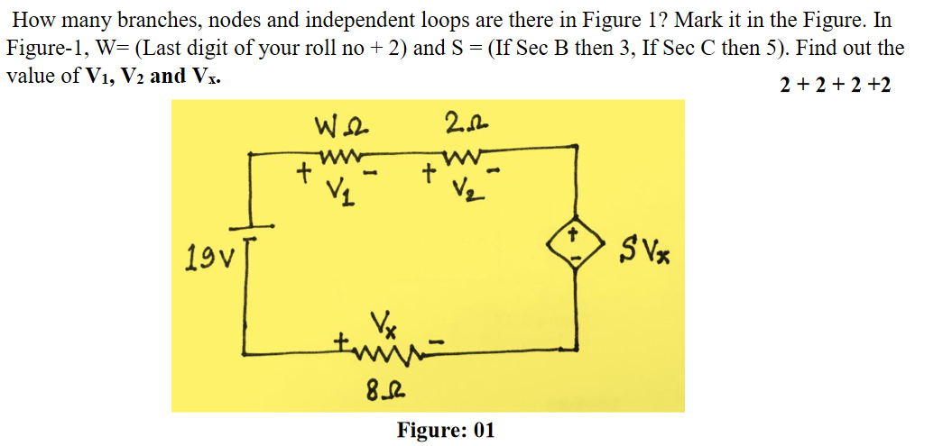 Solved How many branches, nodes and independent loops are | Chegg.com