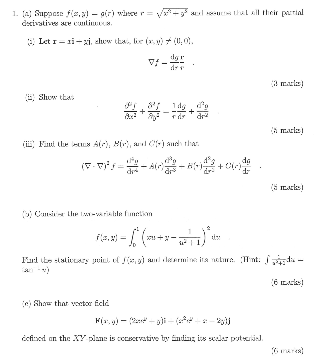 Solved (a) ﻿Suppose f(x,y)=g(r) ﻿where r=x2+y22 ﻿and assume | Chegg.com