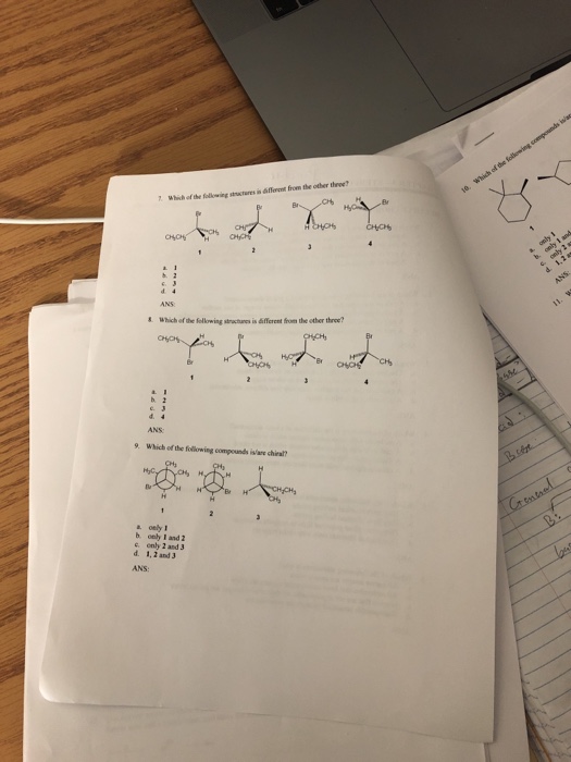 Solved most important contributing structures for the | Chegg.com
