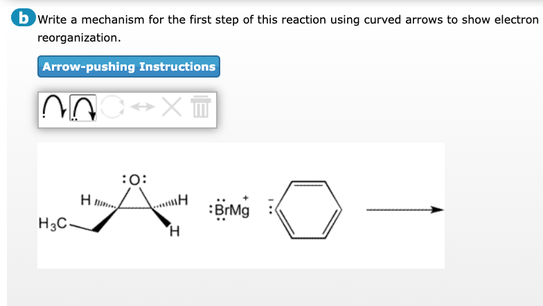 Solved b Write a mechanism for the first step of this | Chegg.com