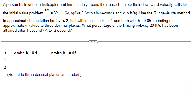 Solved A person bails out of a helicopter and immediately | Chegg.com