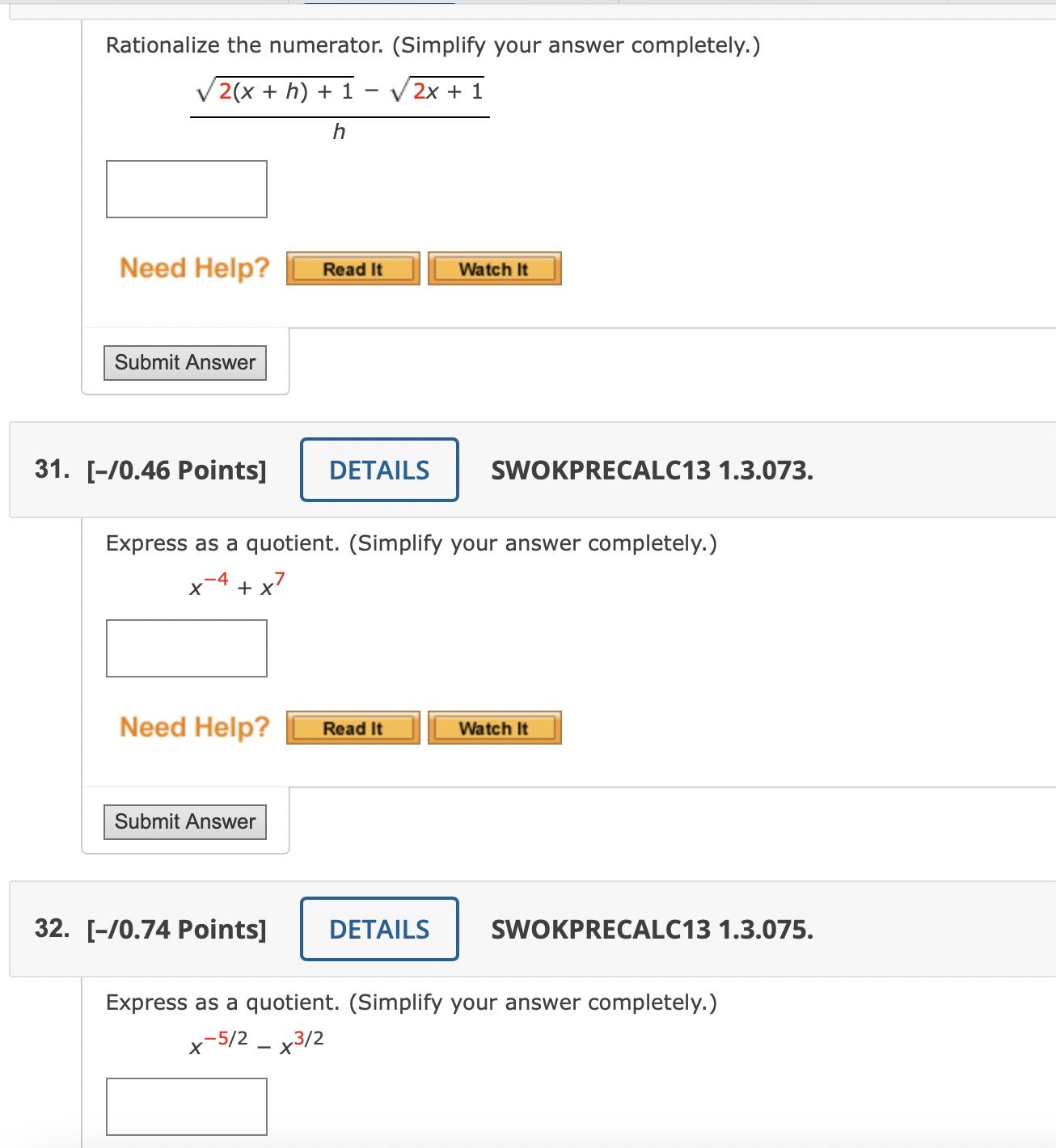 Solved Rationalize the numerator. (Simplify your answer | Chegg.com