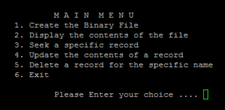 Solved C language Write a menu driven program to create and | Chegg.com
