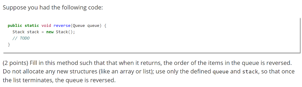 Solved Suppose you had the following code: public static | Chegg.com