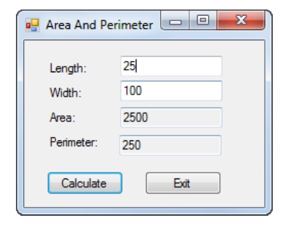 Solved (Microsoft Visual) create a form that accepts the | Chegg.com