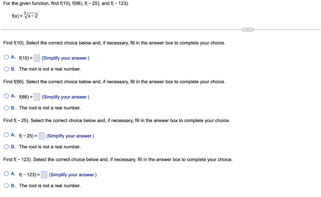 Solved For the given function, find f(10),f(66),f(−25), and | Chegg.com