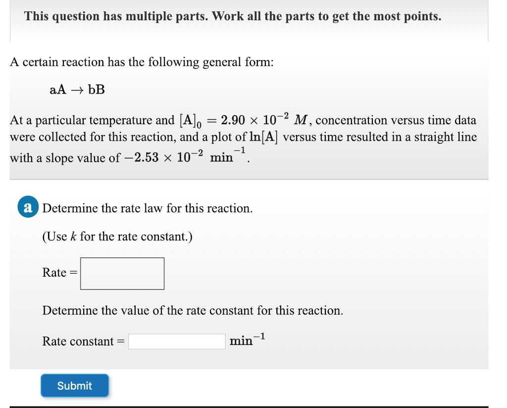 Solved how to find rate and rate constant from certain | Chegg.com