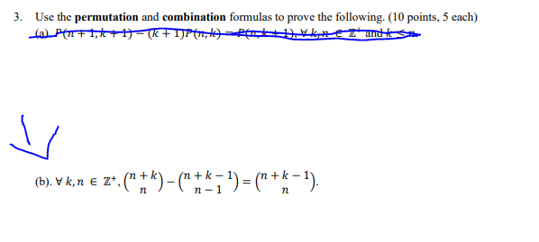 Solved 3. Use the permutation and combination formulas to | Chegg.com