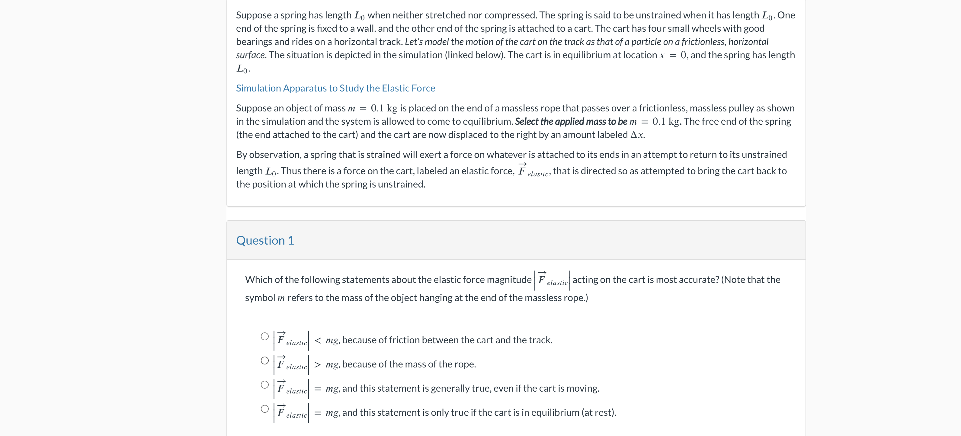 Solved Question 1Which of the following statements about the | Chegg.com