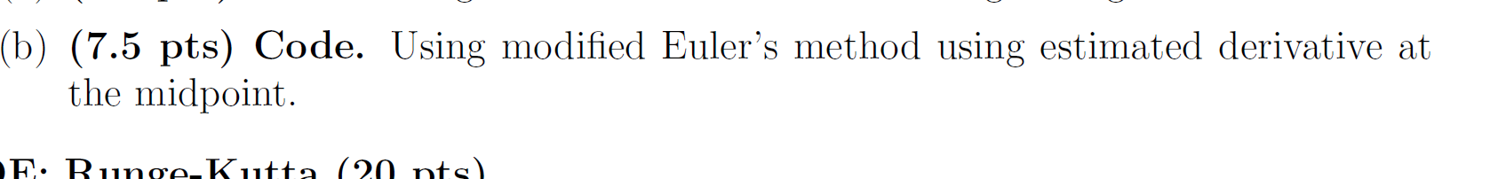 Solved 5. ODE: Improved Euler (15 pts) Solve the following | Chegg.com