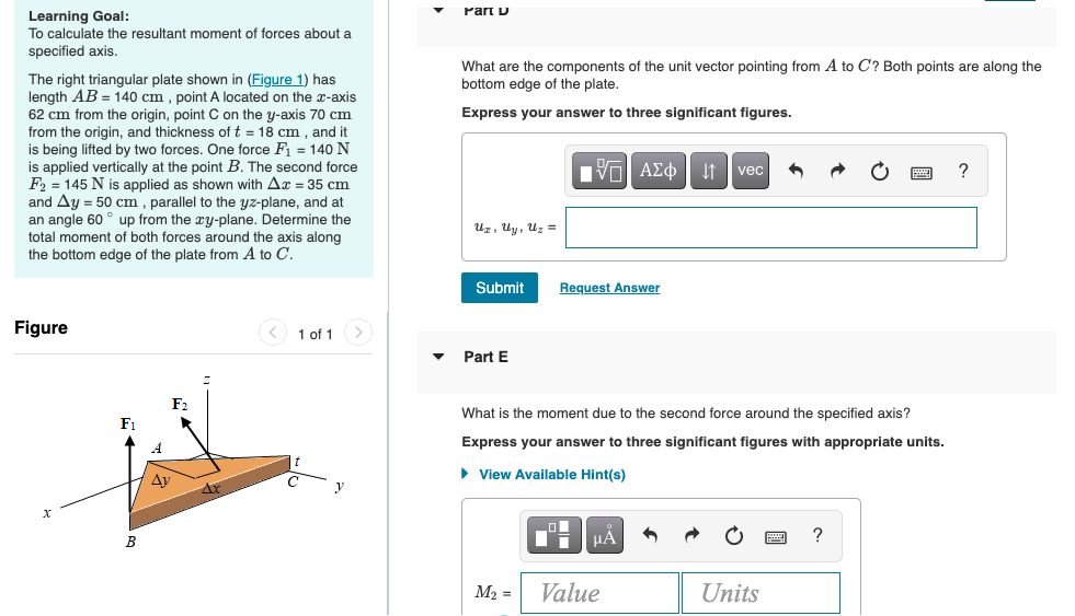 Solved Partu What are the components of the unit vector | Chegg.com