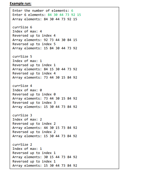 Solved In this part, you will implement a sorting algorithm | Chegg.com