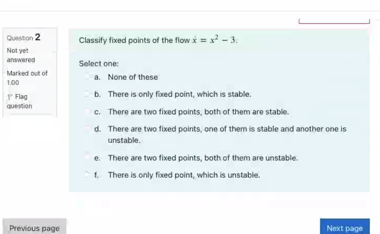 Solved Classify Fixed Points Of The Flow X X2 3 