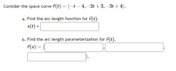 Solved Consider the space curve r(t)