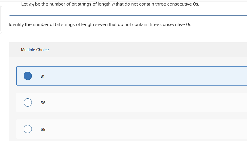 Solved Let An Be The Number Of Bit Strings Of Length N That 5819